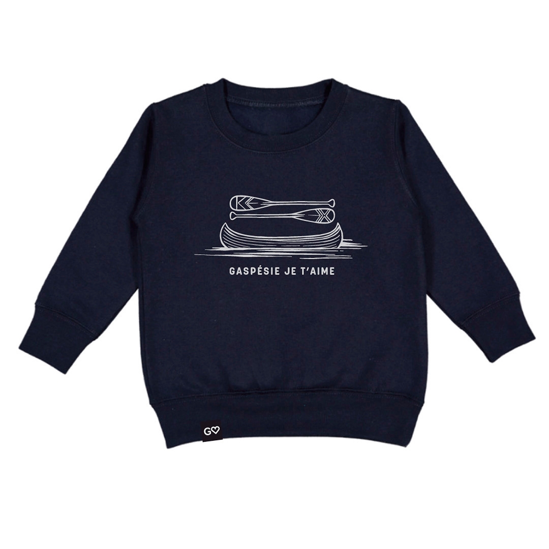 CHANDAIL CREW NECK À MANCHES LONGUES GASPÉSIE JE T’AIME LOGO CANOT ... CHANDAIL CREW NECK À MANCHES LONGUES GASPÉSIE JE T’AIME LOGO CANOT ...